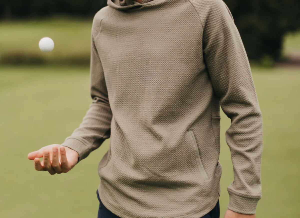 Camden Hoodie- Olive Gray by Swannies Golf | Lake Effect