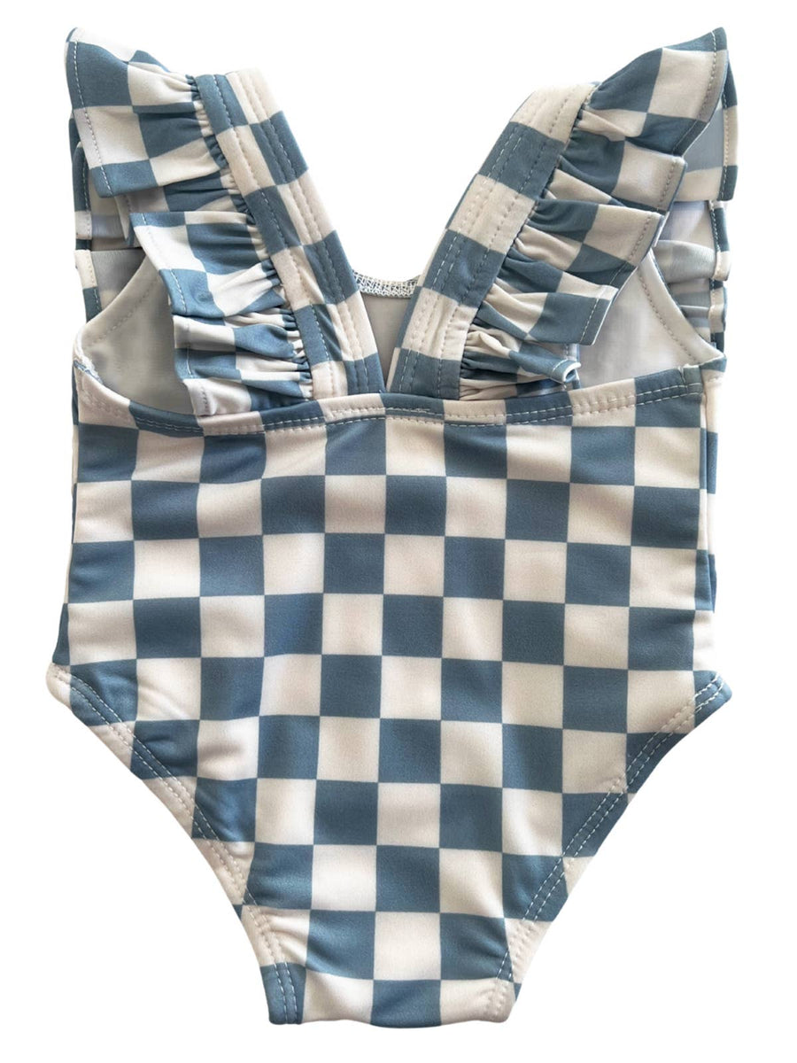 Monaco UV Swimsuit- Blueberry Muffin Checkerboard | Lake Effect
