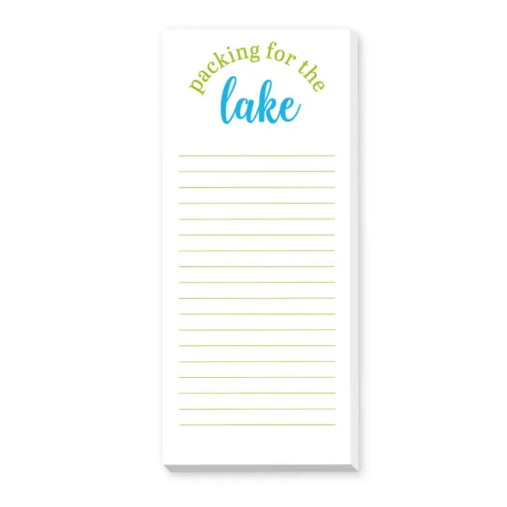 Packing For The Lake Skinny Notepad | Lake Effect